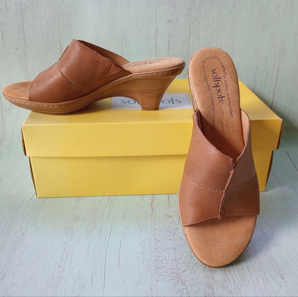 Softspots | Shoes | Nib Softspots Womens Clogs Mules Sandals Open Toe ...